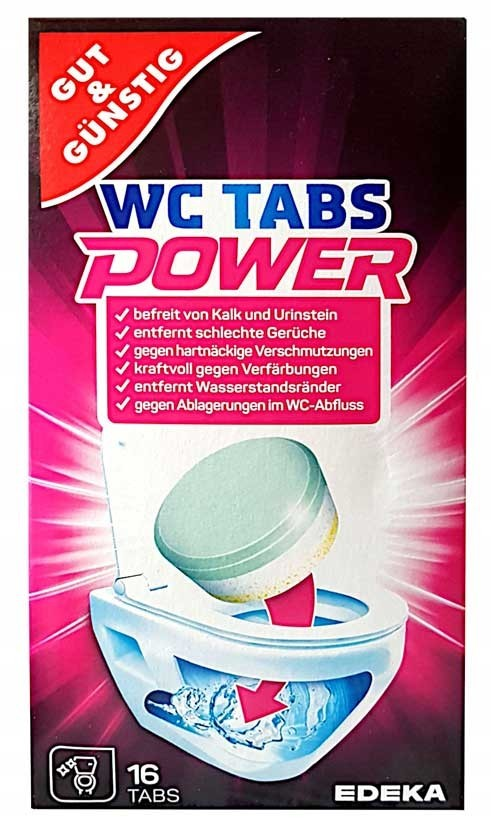 Купить Чистящие таблетки для унитазов Gut and Gunstig WC Tabs Power 16 ...